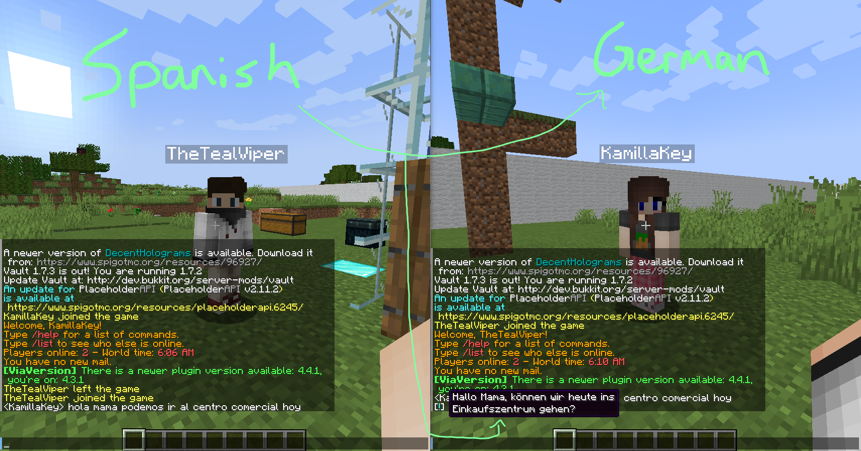 // MCTranslate | [1.19] | Automatically Translate Per Player ...