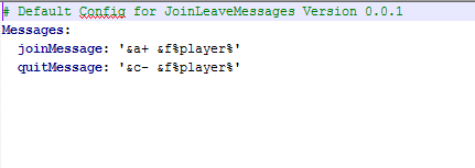 JoinLeaveMessages | SpigotMC - High Performance Minecraft Community