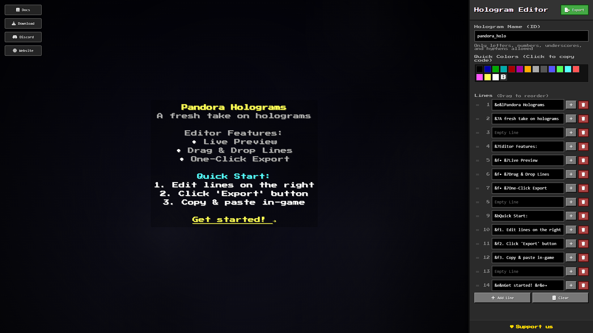 Pandora Holograms | SpigotMC - High Performance Minecraft Software
