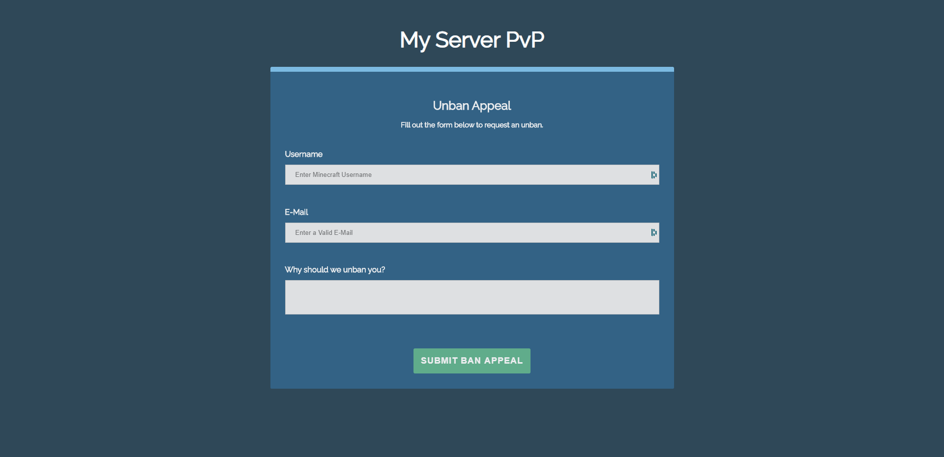 MC Ban Appeal | SpigotMC - High Performance Minecraft Software
