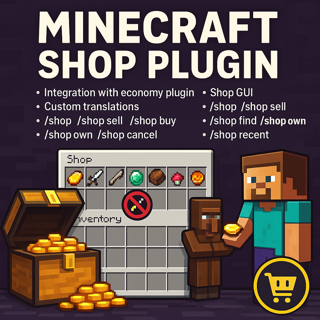 Spigot - BetterShop - ShopV1 | Server shop with Player Marketplace [FREE] | SpigotMC - High ...