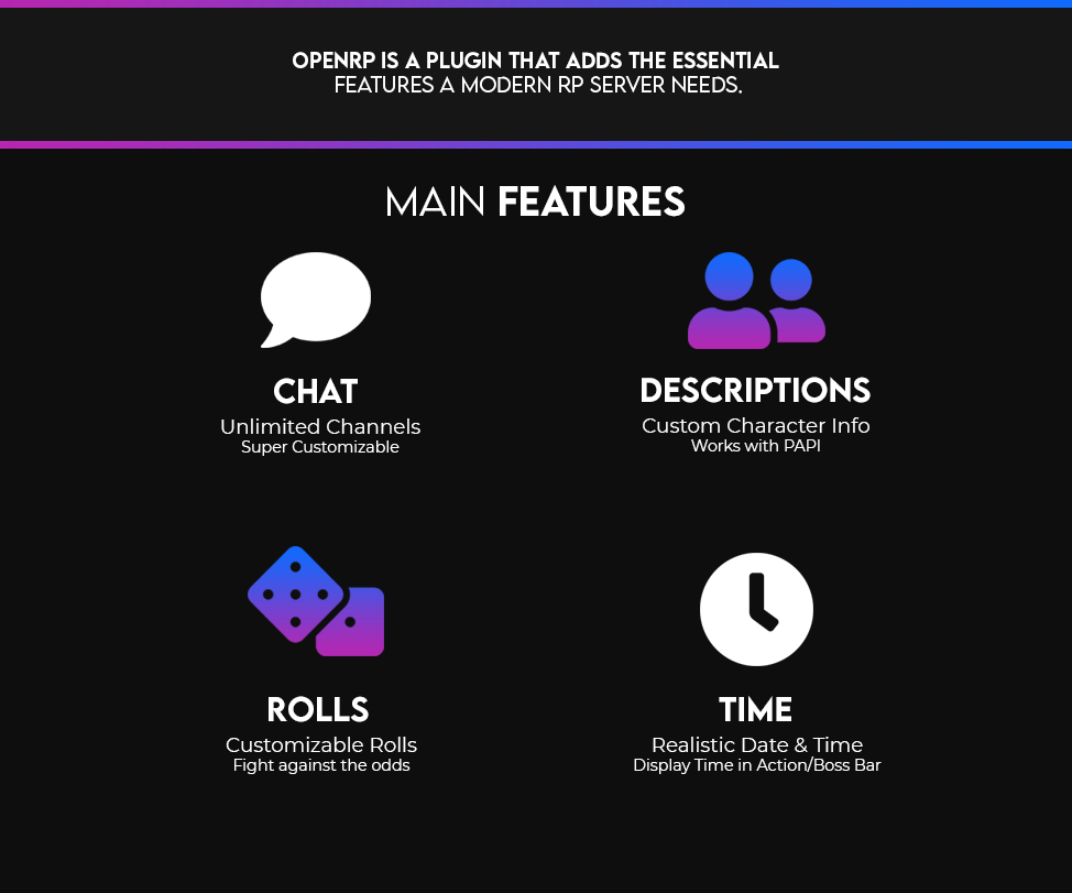 OpenRP [1.13+] | Powerful Roleplay Plugin ★ | SpigotMC - High ...