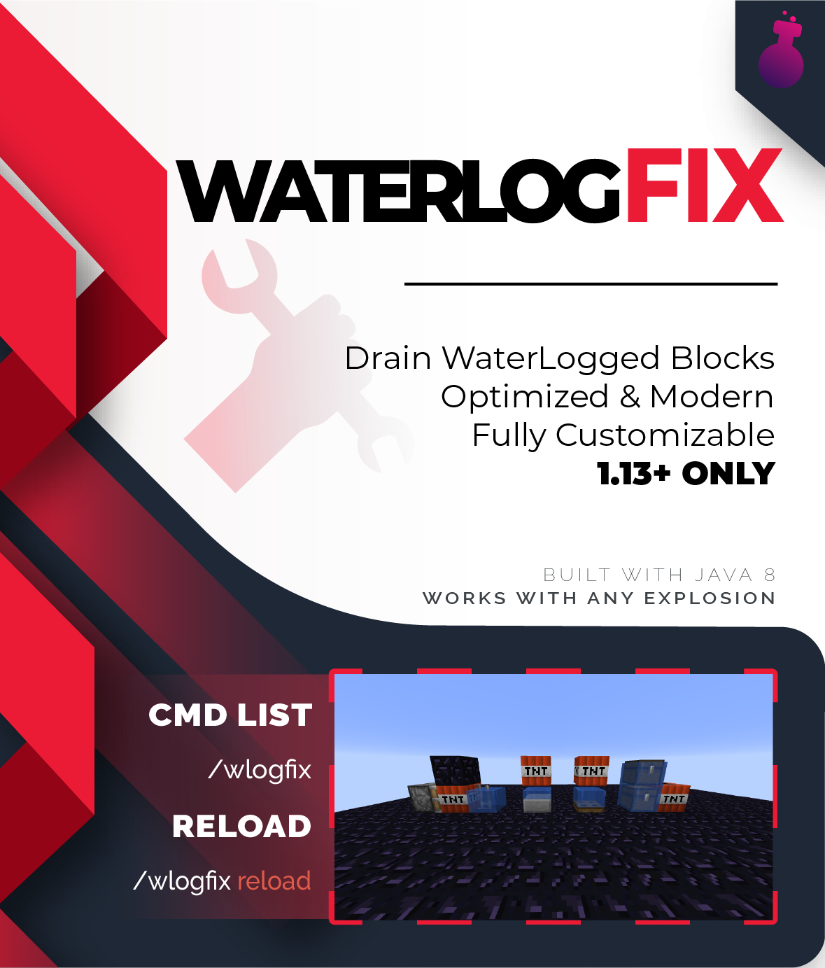 WaterlogFix - Fix Waterlogged blocks explosions! | SpigotMC - High ...