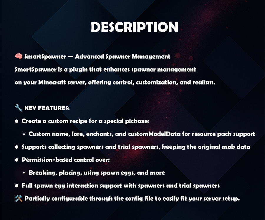 SmartSpawner ☠️ Collect Spawner and TrialSpawner ☠️ | SpigotMC - High ...