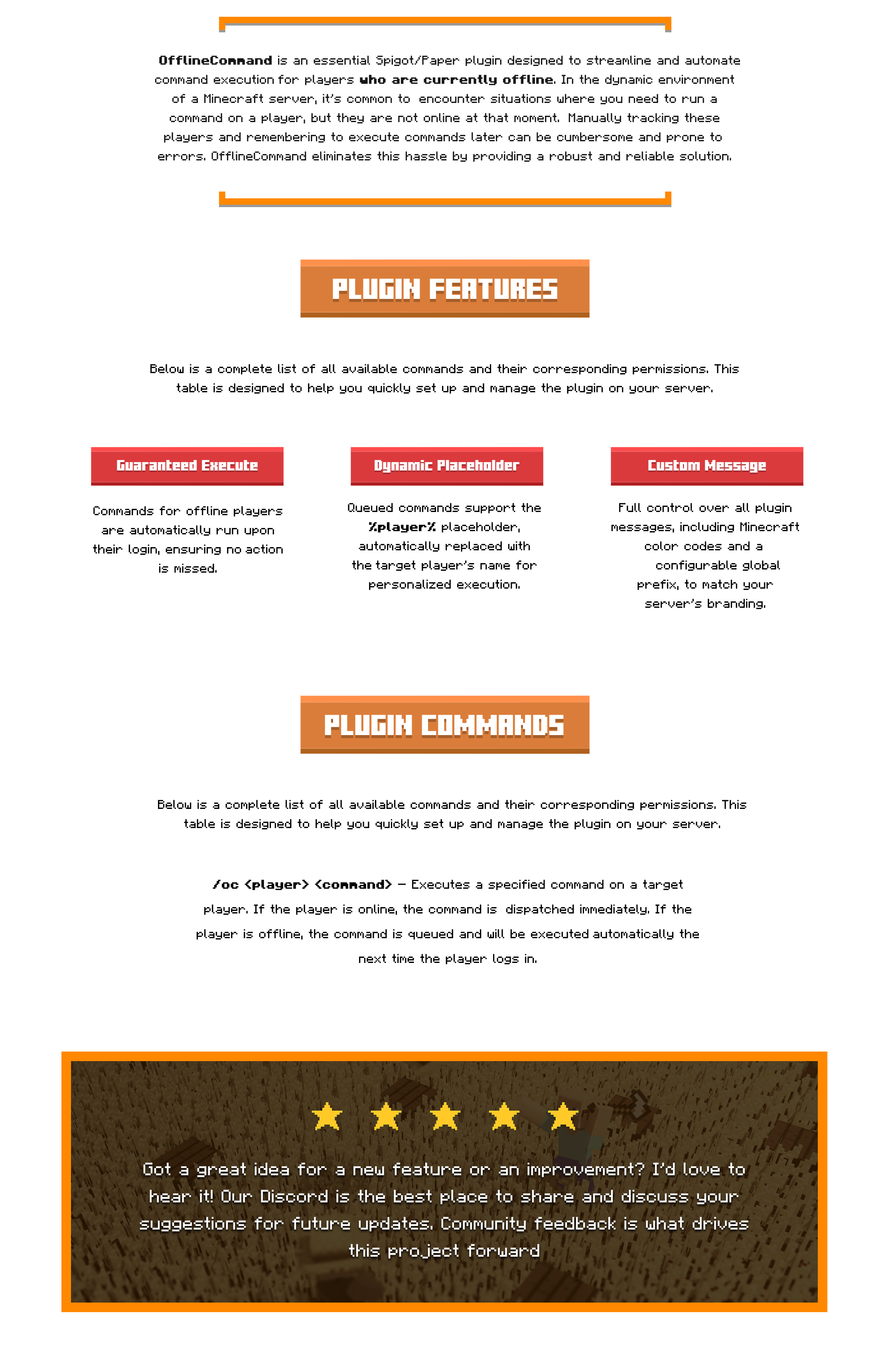 ⭕ Offline Command [1.20 - 1.21+] - Queue Commands, Execute Upon Login ...