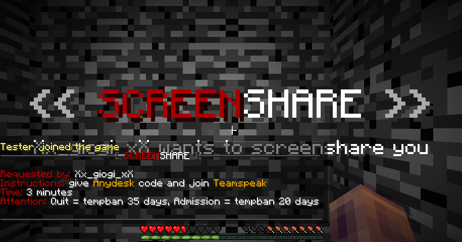 AdvancedSS screenshare tool - Skript | SpigotMC - High Performance Minecraft Software