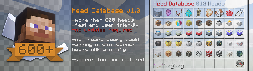 Premium - Head Database [Paid] | SpigotMC - High Performance Minecraft ...