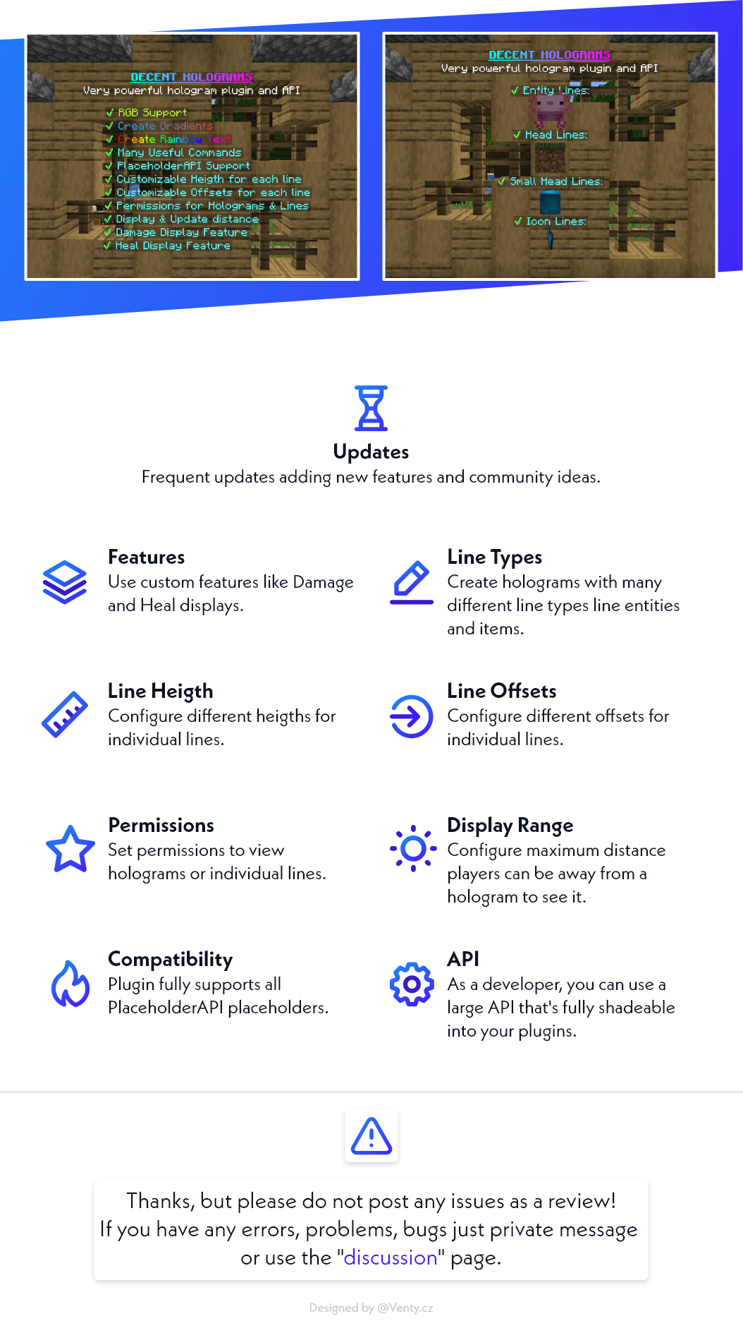 Spigot - DecentHolograms | 1.8 - 1.21.8 | PAPI Support | No Dependencies | SpigotMC - High ...