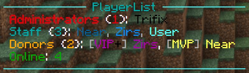 PlayerList | SpigotMC - High Performance Minecraft Community