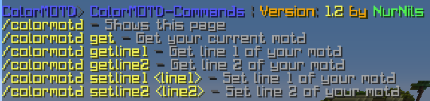 ColorMOTD | SpigotMC - High Performance Minecraft Software