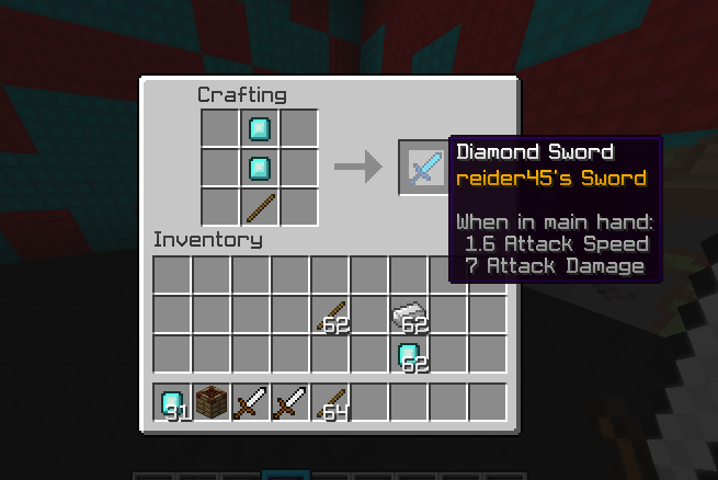 Sword Owner | SpigotMC - High Performance Minecraft Software