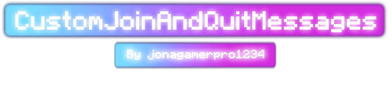 Custom Join and Quit Message | SpigotMC - High Performance Minecraft ...