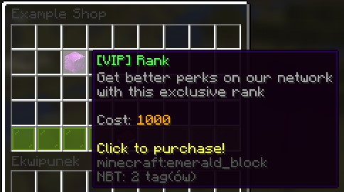 [CW] CustomShop - Addon CustomWallet | SpigotMC - High Performance ...