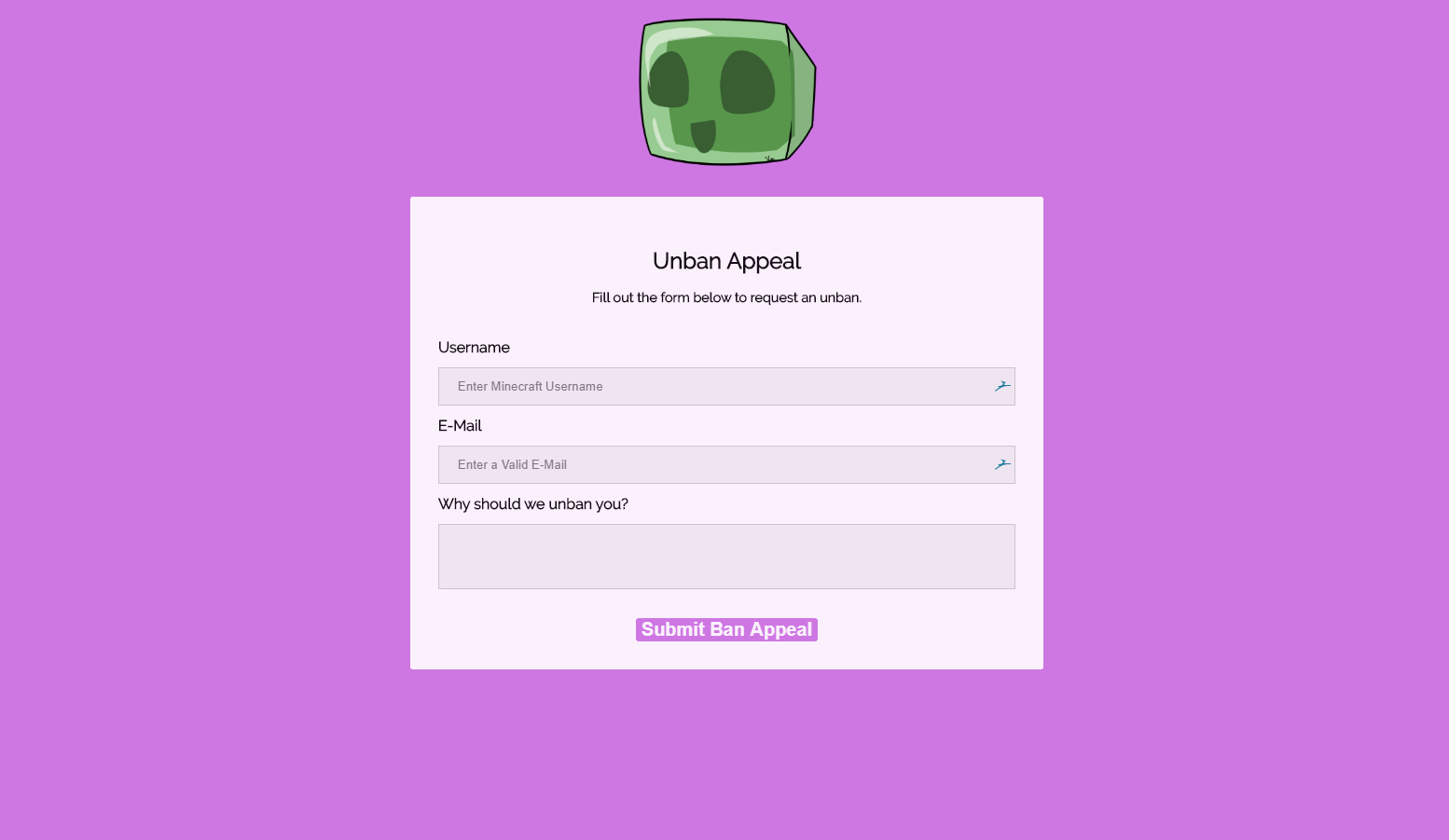 MC Ban Appeal | SpigotMC - High Performance Minecraft Software