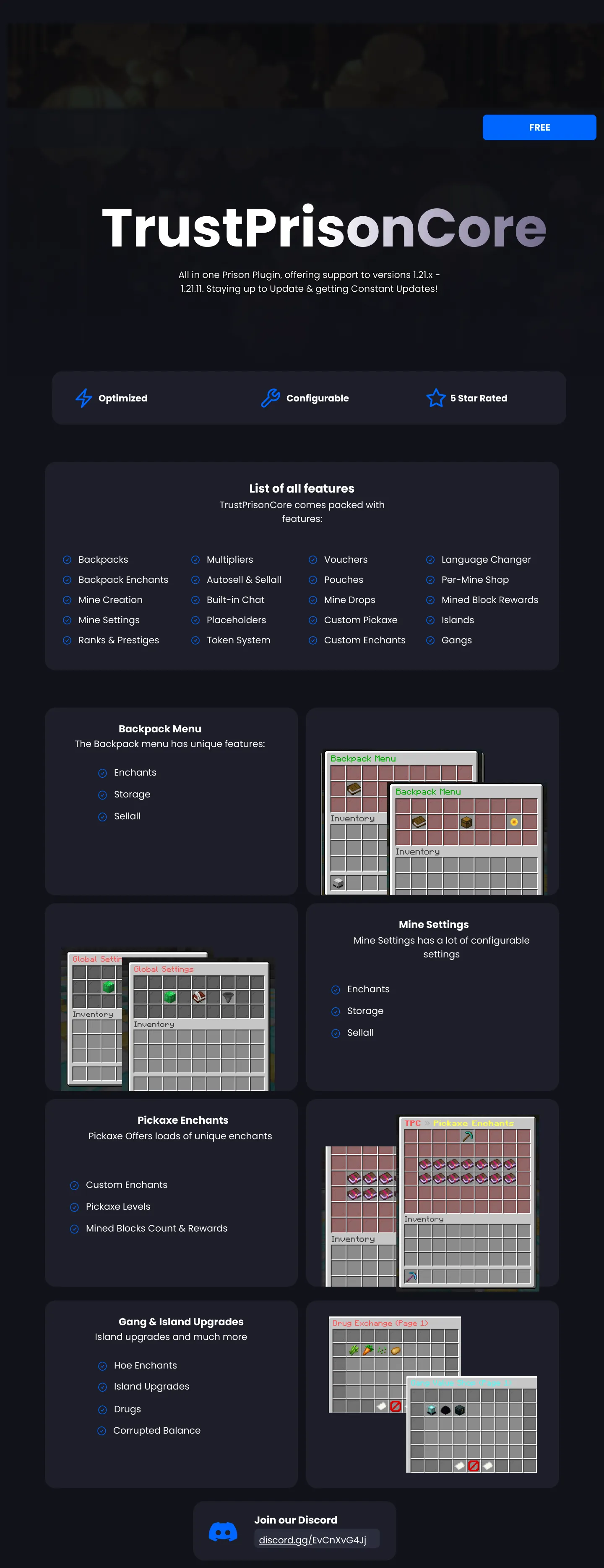 TrustPrisonCore | Lightweight & Powerful | SpigotMC - High Performance ...