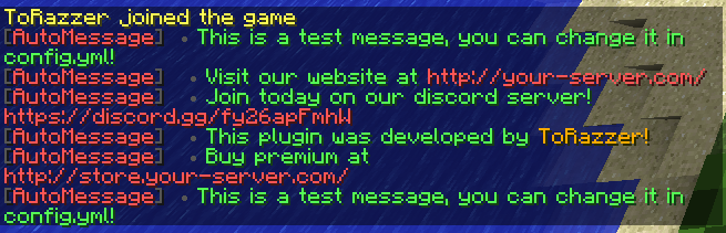 Simple AutoMessage | SpigotMC - High Performance Minecraft Community
