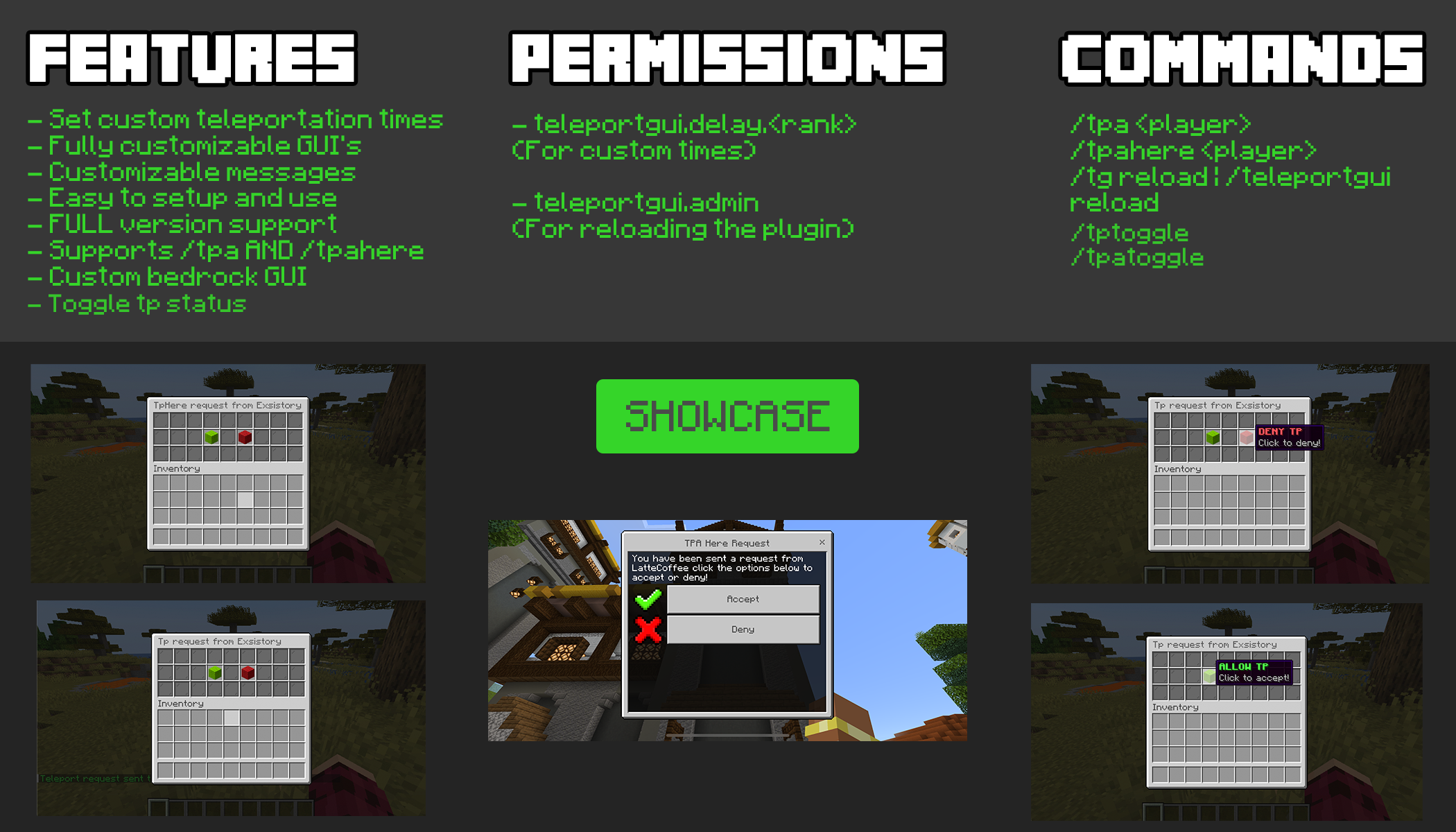 TeleportGUI - Make teleporting easy for cross-play | SpigotMC - High Performance Minecraft Community