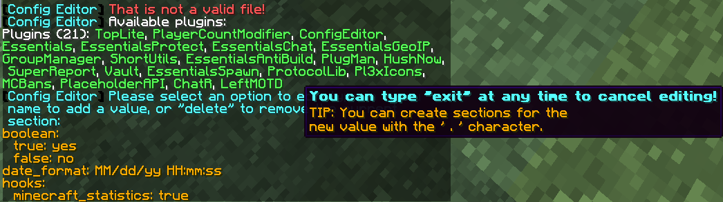 ConfigEditor | SpigotMC - High Performance Minecraft Software