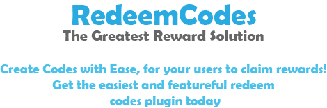 RedeemCodes | SpigotMC - High Performance Minecraft Community
